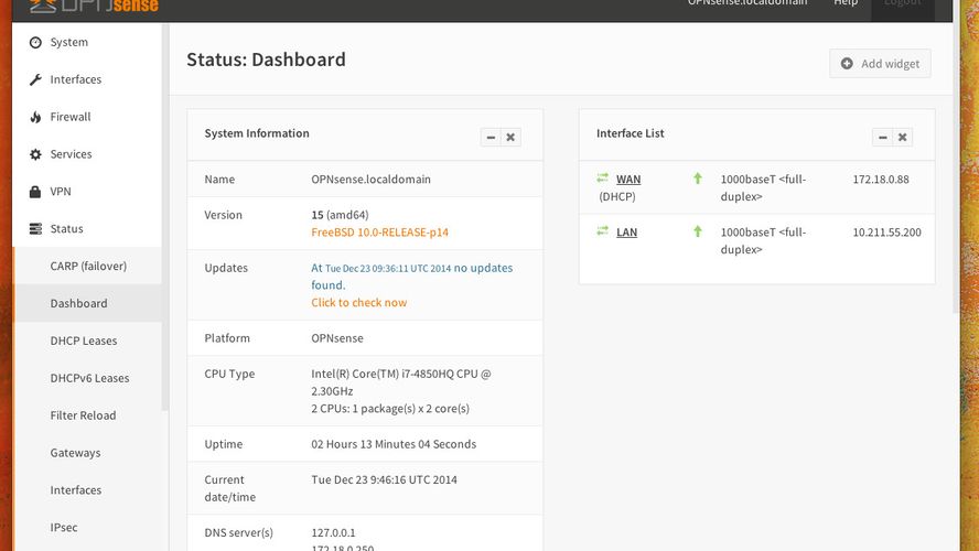 OPNsense: Includes most of the features available in expensive ...