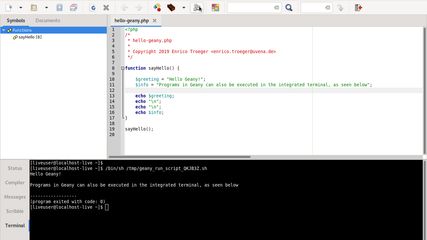 Geany: Powerful, stable and lightweight programmer's text editor that ...