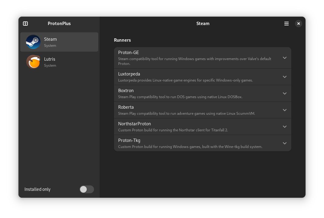 ProtonPlus Alternatives and Similar Software | AlternativeTo