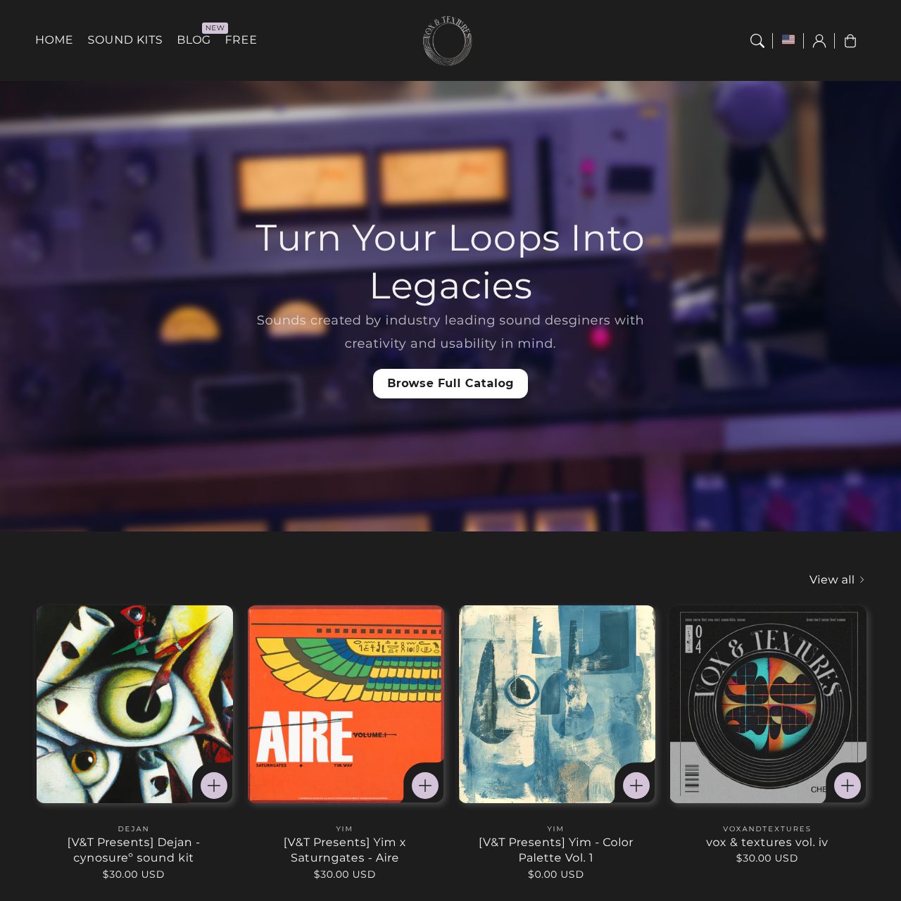 Vox & Textures: Marketplace for Royalty-Free Sounds | AlternativeTo