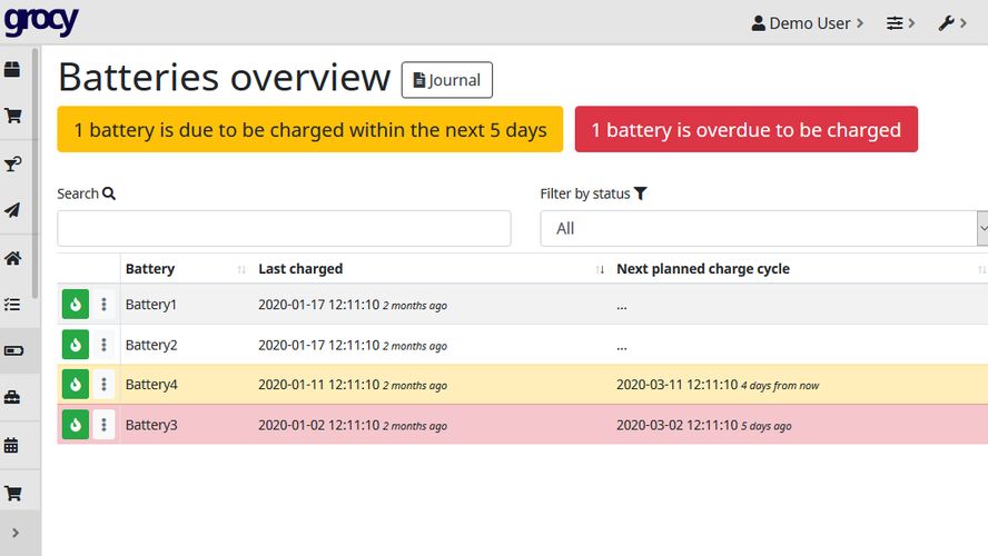 Grocy: Web-based self-hosted groceries & household management solution ...