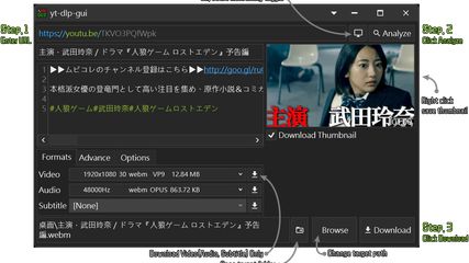 yt-dlp-gui: Windows GUI of yt-dlp & youtube-dl for downloading videos ...