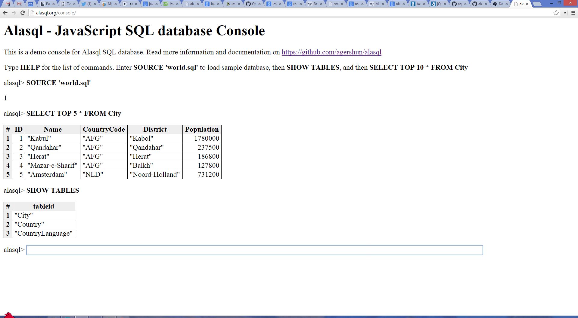 Alasql Alternatives and Similar Apps | AlternativeTo