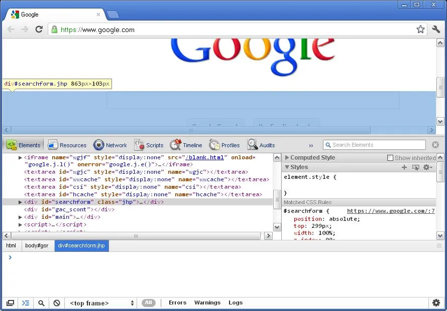 Google Chrome Developer Tools: The Google Chrome Developer Tools ...