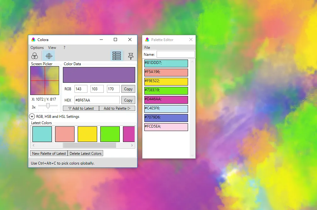 Colora: Color converter, screen color picker and color palettes for ...