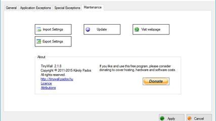 TinyWall: Free software to harden and control | AlternativeTo
