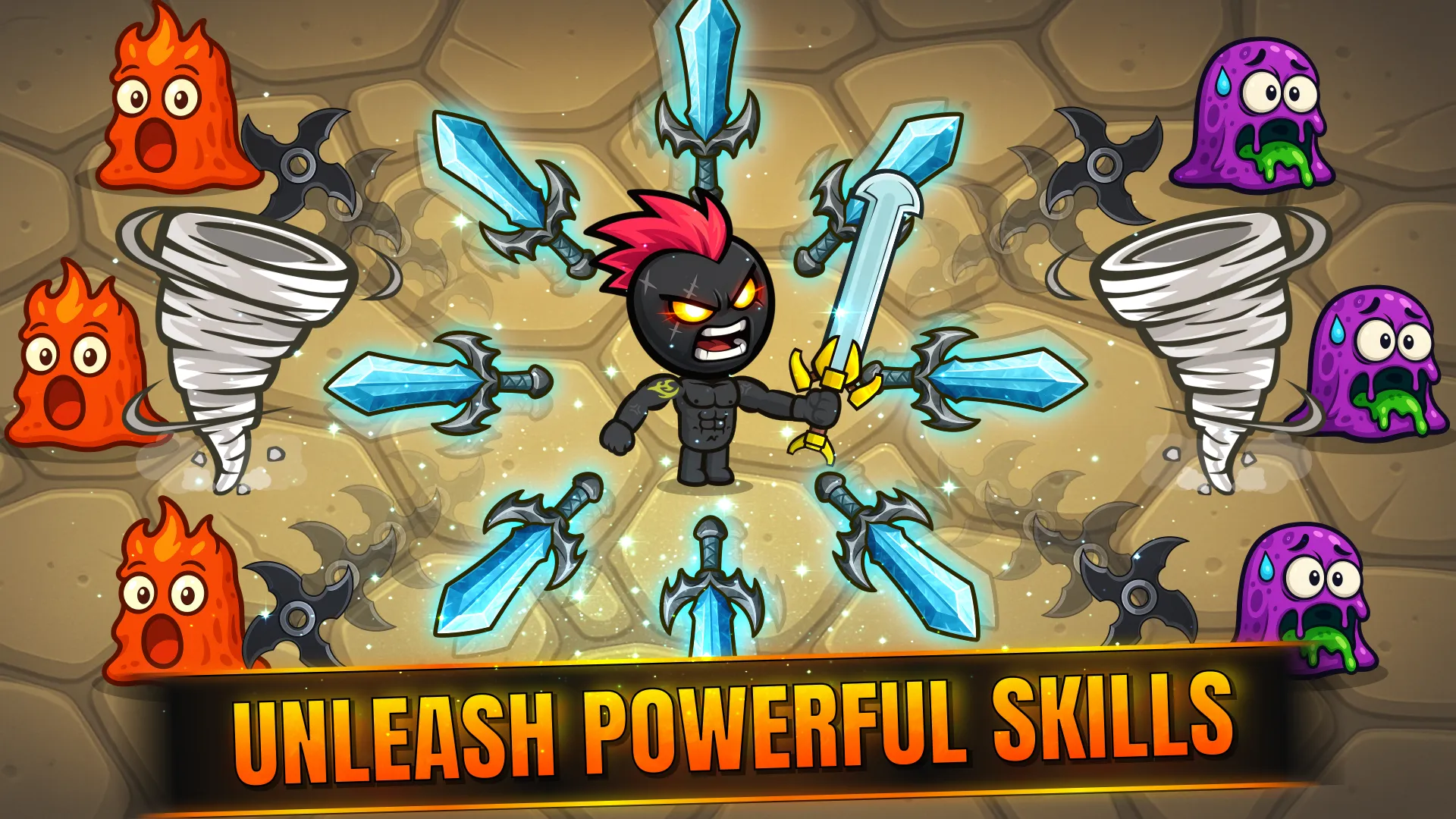 Stickman Slayer: Hell Swarm: Slash through endless monster swarms in this fast-paced stickman ...