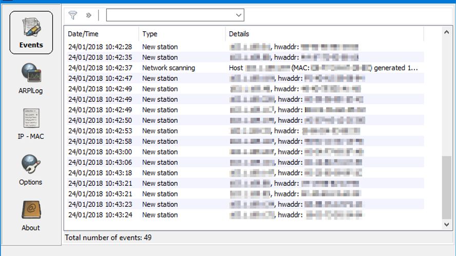 ARP Monitor: Keeps a record of ARP traffic in realtime with a log of changes and new | AlternativeTo