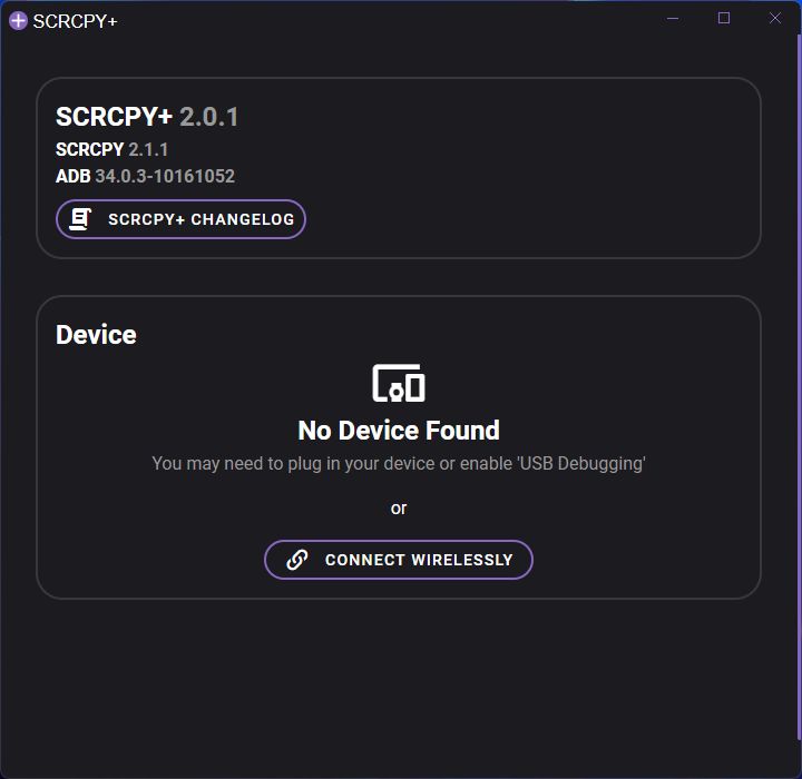SCRCPY+: A simple GUI for SCRCPY and other ADB functions | AlternativeTo
