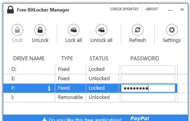 Free BitLocker Manager: GUI for managing BitLocker encrypted drives ...