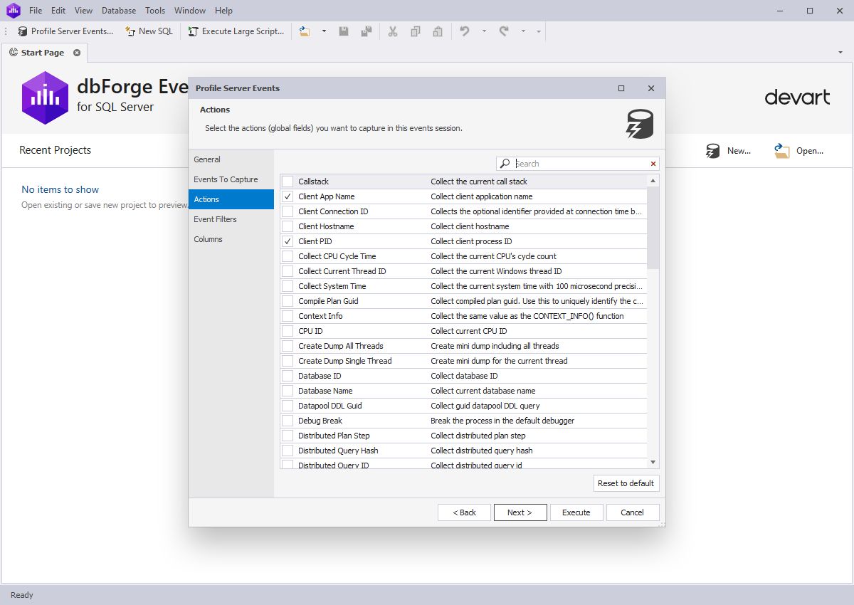 dbForge Event Profiler for SQL Server Alternatives and Similar Software | AlternativeTo