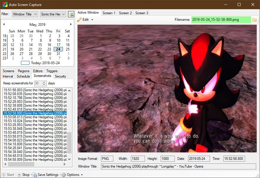 Auto Screen Capture: Takes screenshots while you work and play ...