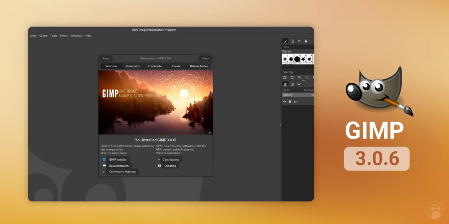 GIMP 3.0.6 improves theme integration, filter workflows, and file support | AlternativeTo