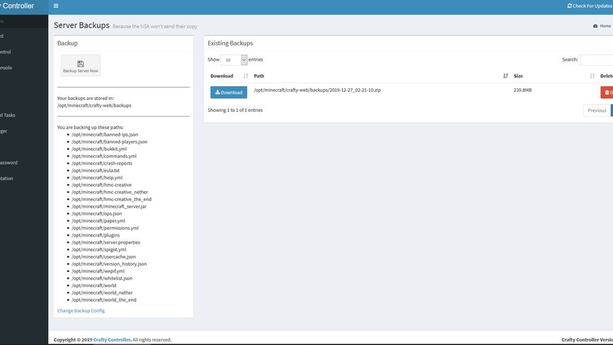 Crafty Controller: Crafty is a wrapper for a Minecraft server which ...