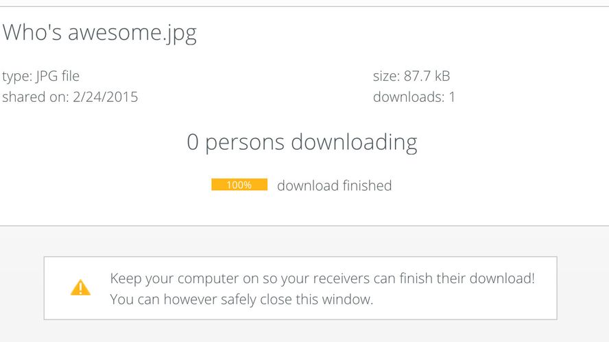 Terashare: Sending files of unlimited size from A to B to C. Easy ...