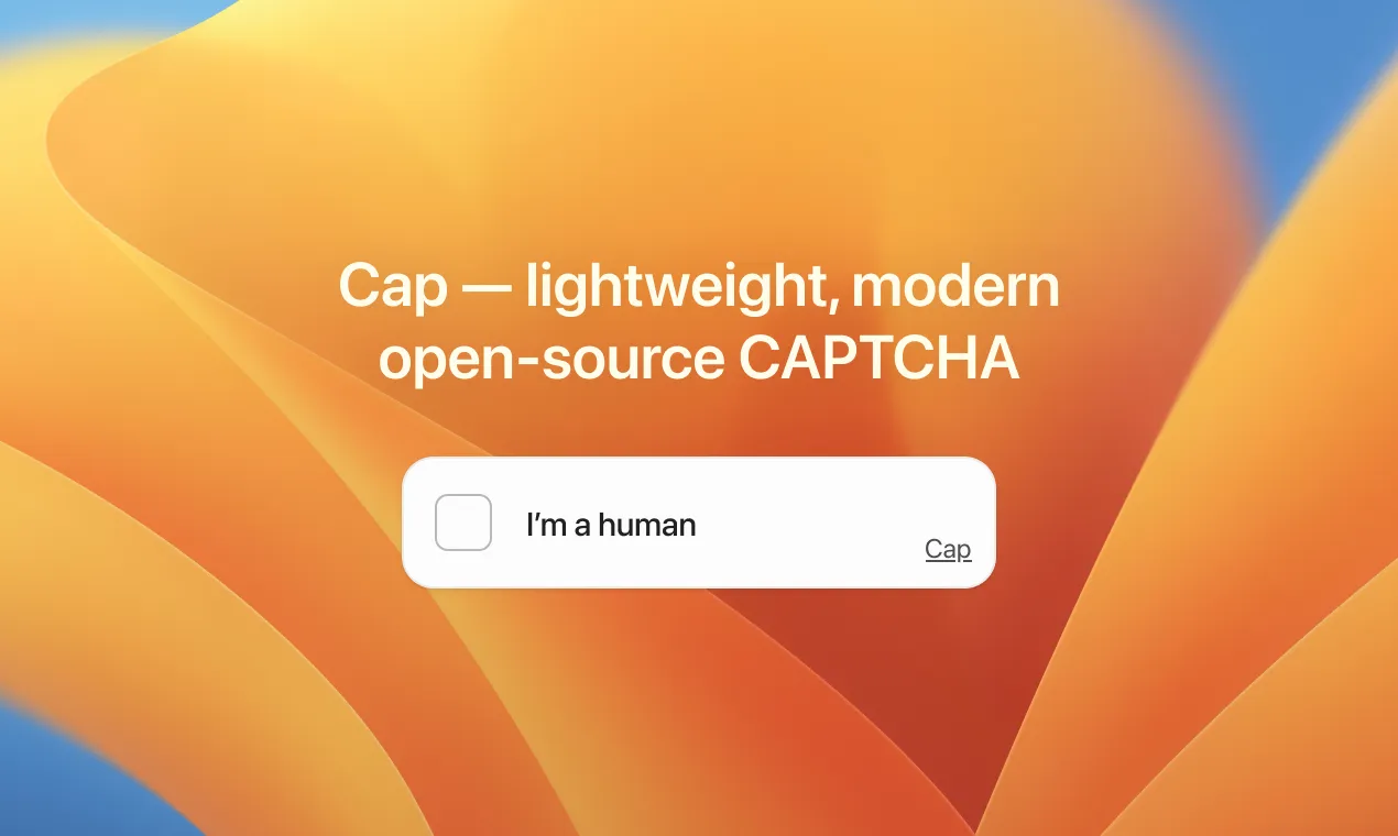 Cap Captcha: Lightweight, modern open-source CAPTCHA alternative ...
