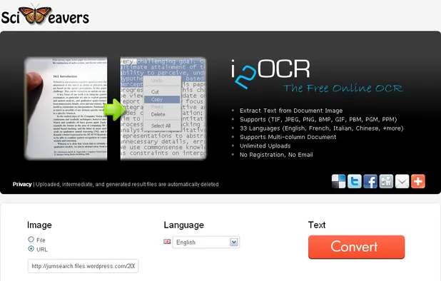 i2OCR: Free online OCR that converts scanned | AlternativeTo