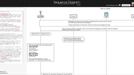 SequenceDiagram.org: Clean and fast online sequence diagram tool using ...