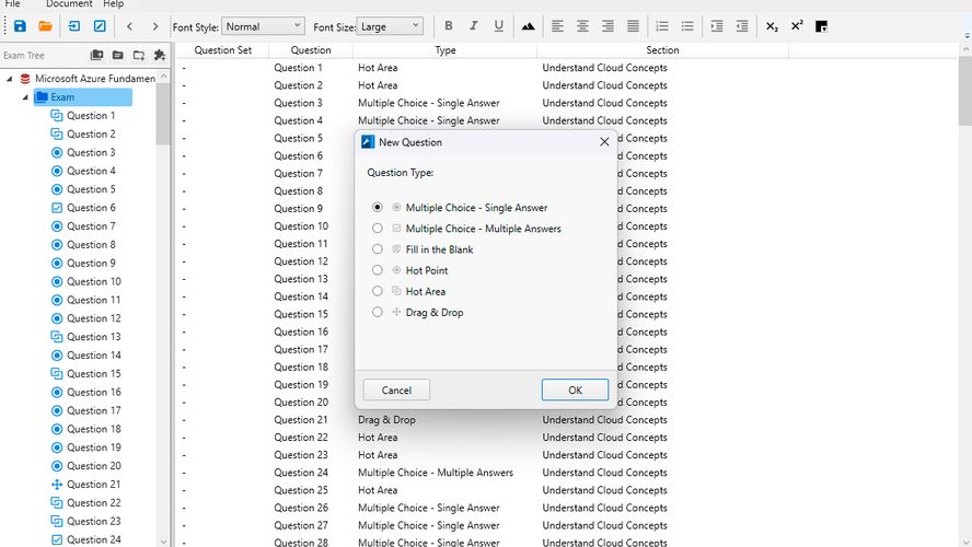ProfExam Creator: A visual editor simplifying the creation and editing ...