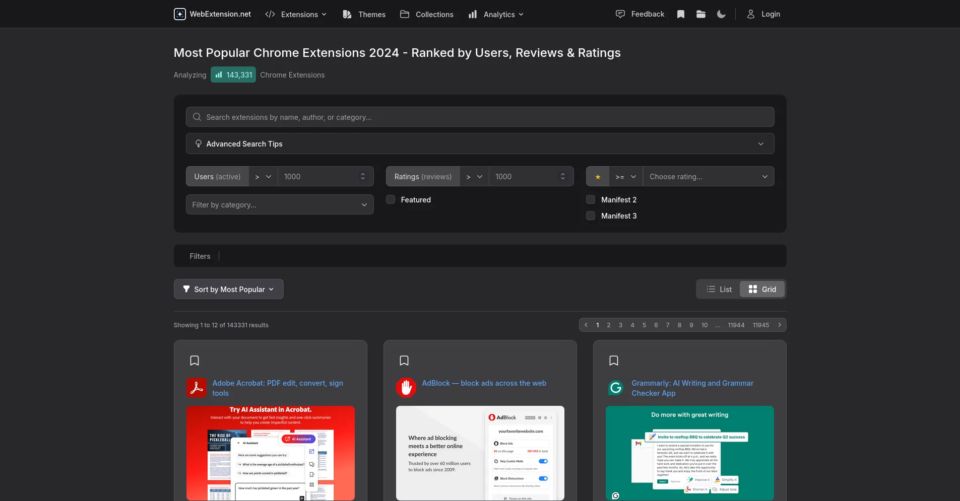 WebExtension.net: Chrome extension analytics and discovery | AlternativeTo