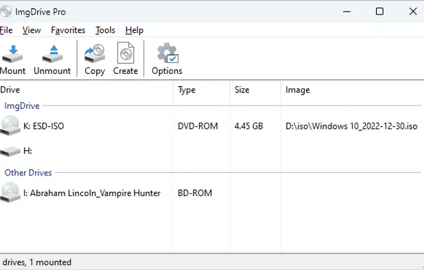 ImgDrive: Mount as many as seven images to virtual drives with this ...