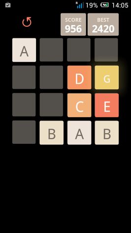 2048 Alphabet: Version of the 2048 game - 2048 Alphabet wiht letters ...