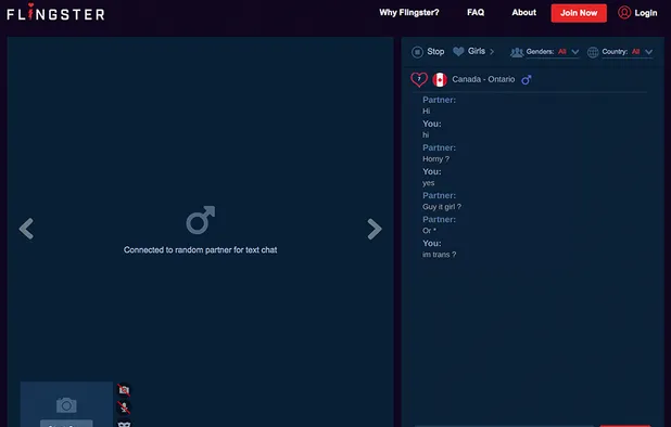 Flingster: Anonymous video chat service for adults | AlternativeTo