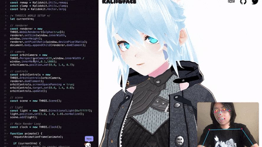 kalidoface 3d: Face and Body Tracking for VRM 3D models on the web | AlternativeTo
