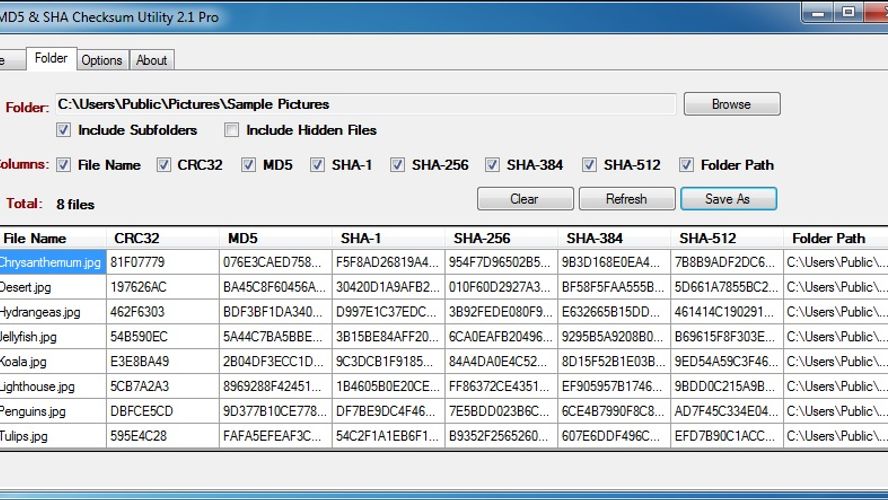 Md5 And Sha Checksum Utility Tool That Allows You To Generate Crc32 Md5 Sha 1 Sha 256 Sha 384