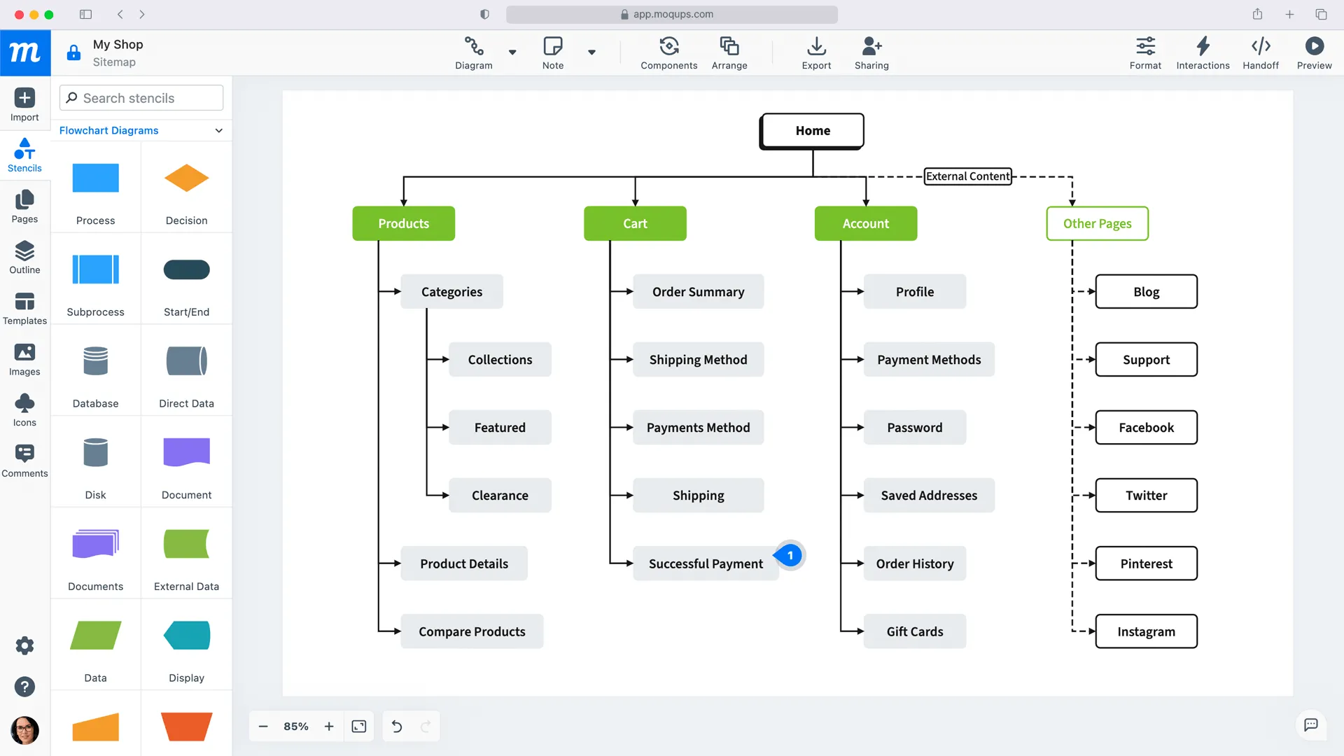 Moqups: A streamlined web app that helps you create and collaborate in ...