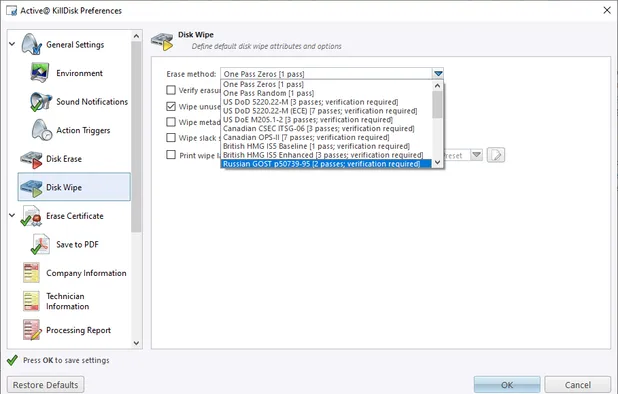 Active@ KillDisk: Active@ Kill Disk is disk eraser software for ...