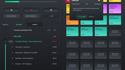 OnCue - Audio Event Controller: Audio library, Unlimited Playlists, Hotkeys in 4 banks ...