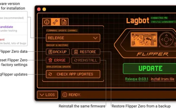 qFlipper: Desktop application for updating Flipper Zero firmware via PC | AlternativeTo