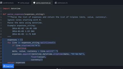 GitHub Copilot: Uses the OpenAI Codex to suggest code and entire functions in real-time, right ...
