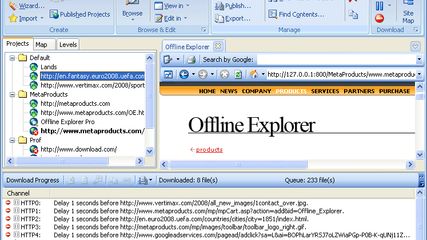 Offline Explorer: Download Web sites to your hard disk for offline ...