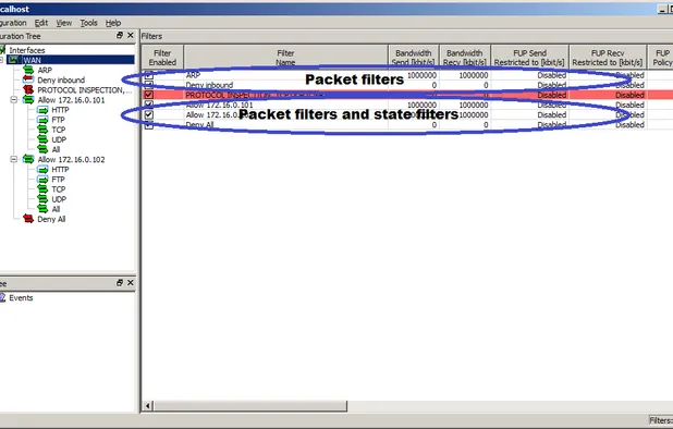 Bandwidth Management and Firewall: Bandwidth manager, traffic shaper ...