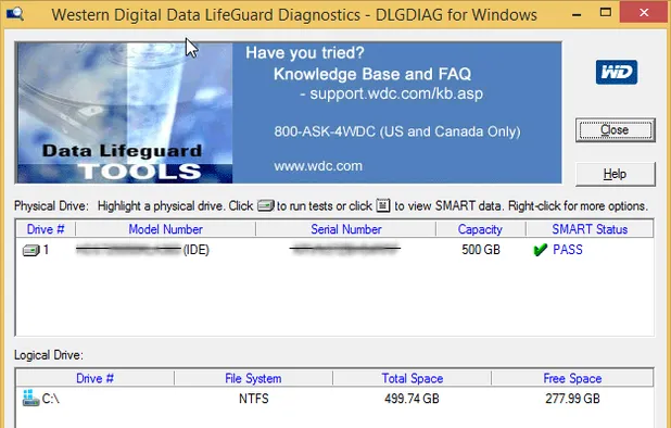 Data Lifeguard Diagnostic: This is a Windows version of the Data ...