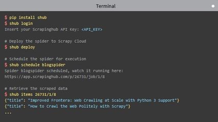 Scrapy: A fast high-level web crawling & scraping framework for Python | AlternativeTo