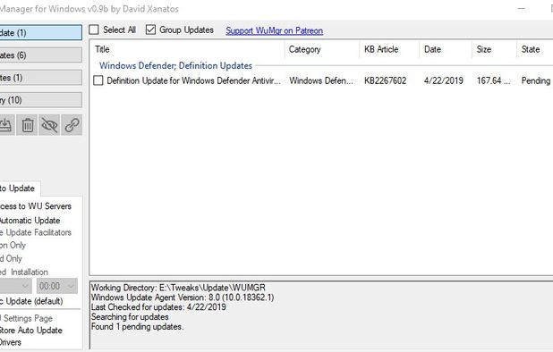 Update Manager for Windows: WuMgr (Update Manager for Windows) is a ...