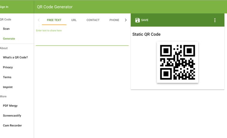Portable QR-Code Generator Alternatives: QR Code Generators - Page 4 ...