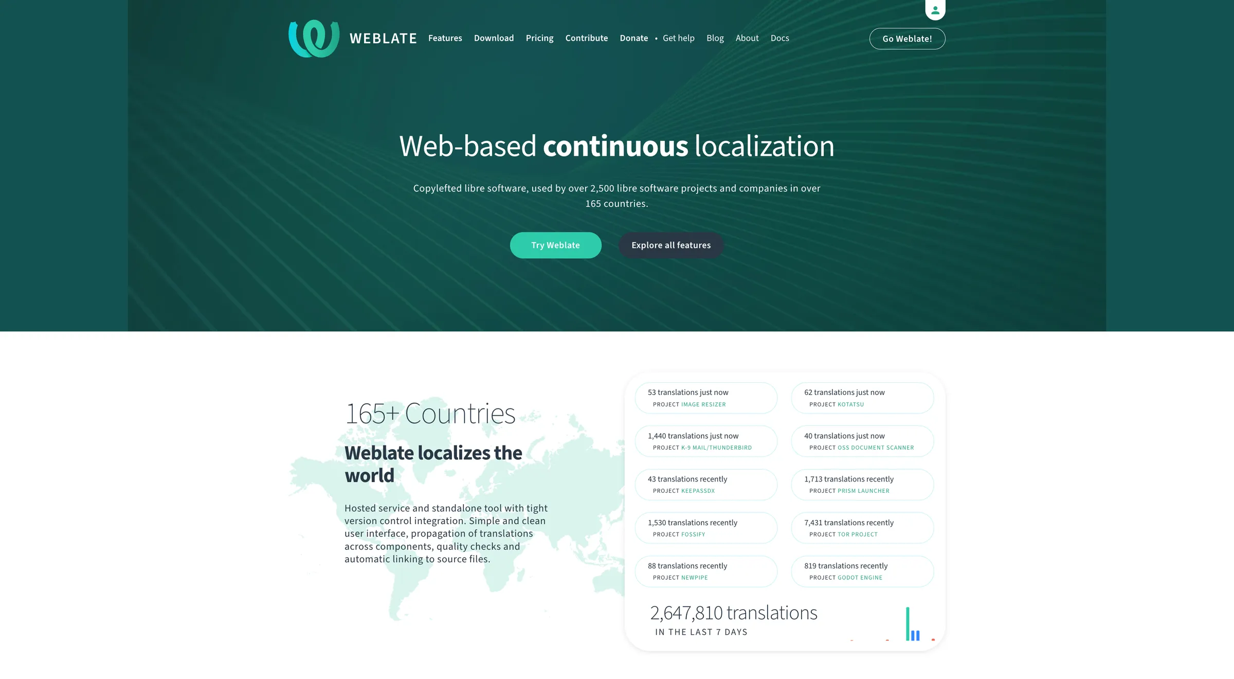 Weblate: Everything you need for continuous translation | AlternativeTo