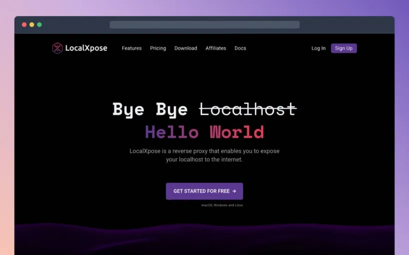 LocalXpose: Reverse proxy that enables you to expose your localhost to the internet | AlternativeTo