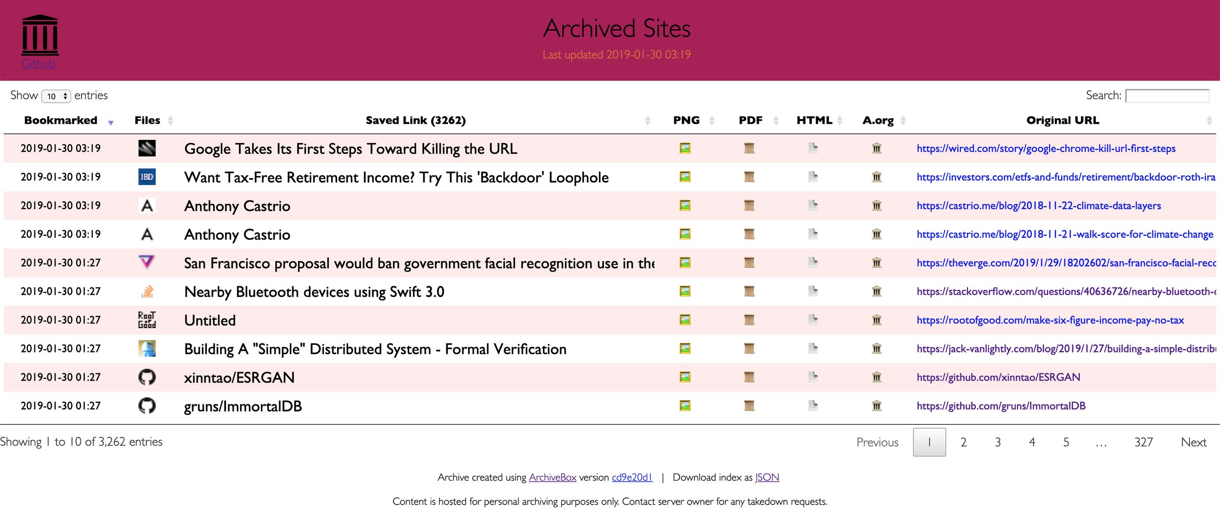 ArchiveBox: Self-hosted tool archiving web pages, media, and screenshots | AlternativeTo