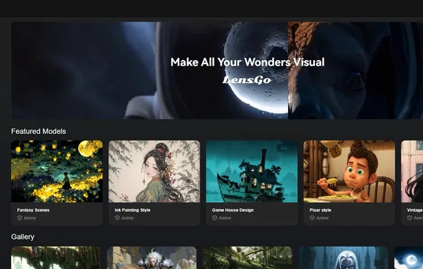 LensGo: A web-based AI platform that generates images and videos using ...