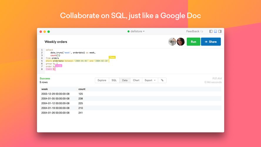 PopSQL: Modern SQL editor for teams that lets | AlternativeTo