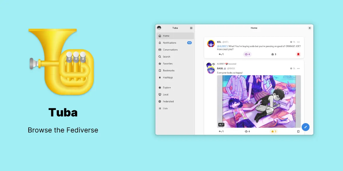 Tuba 0.9 brings many new features and enhancements for browsing the Fediverse on Linux ...