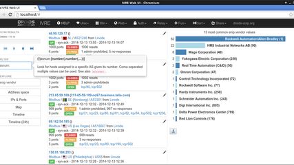 IVRE: Network recon framework, including a web interface to browse Nmap ...