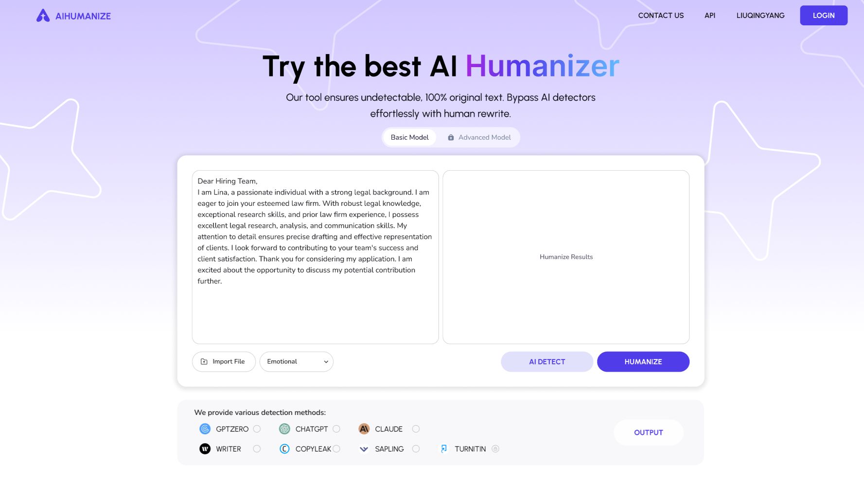 AI Humanize: Rewrite your text with AI Humanizer: make your content ...