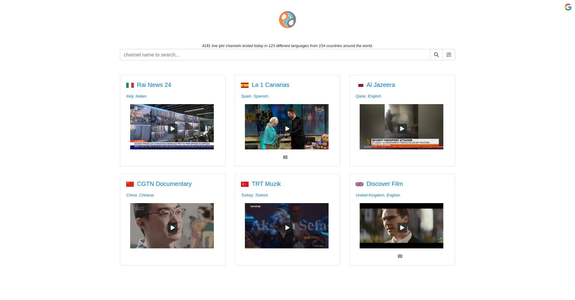 eja.tv: Search over 3000 live iptv channels tested every day from ...