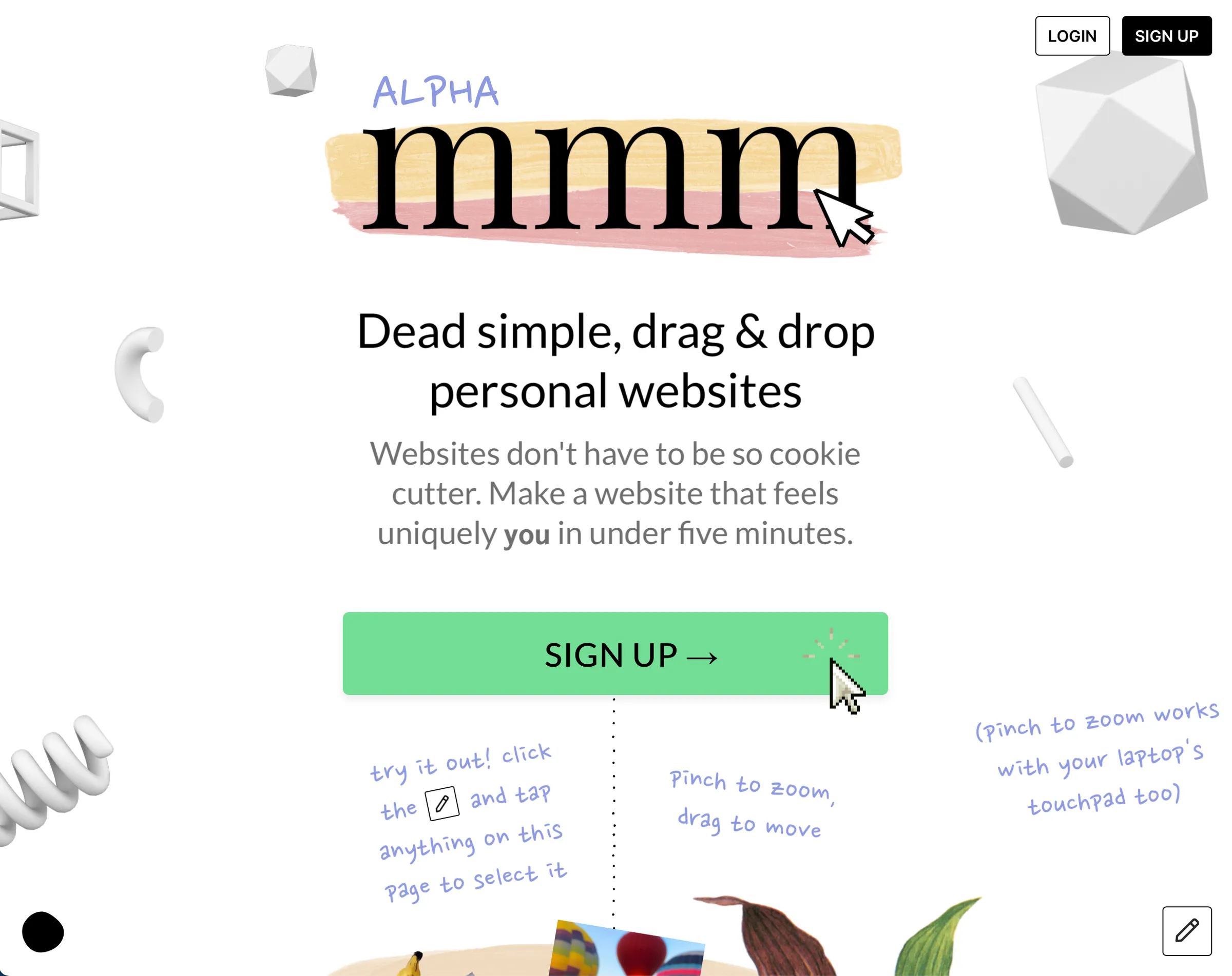 mmm.page: Easy-to-use and creative-centric web page creator that ...